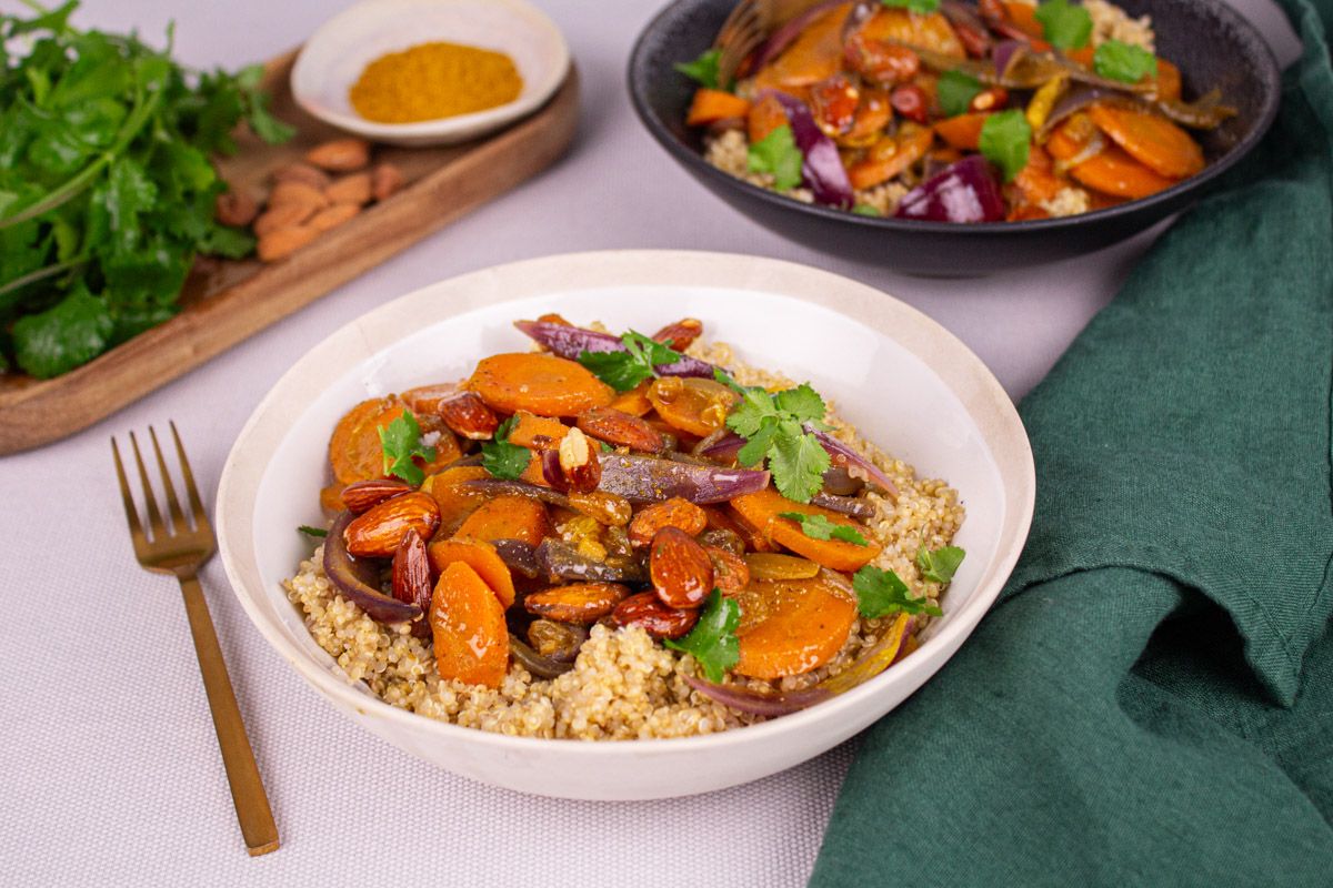 Tajine de Carottes aux Fruits Secs - Recette - Les Commis