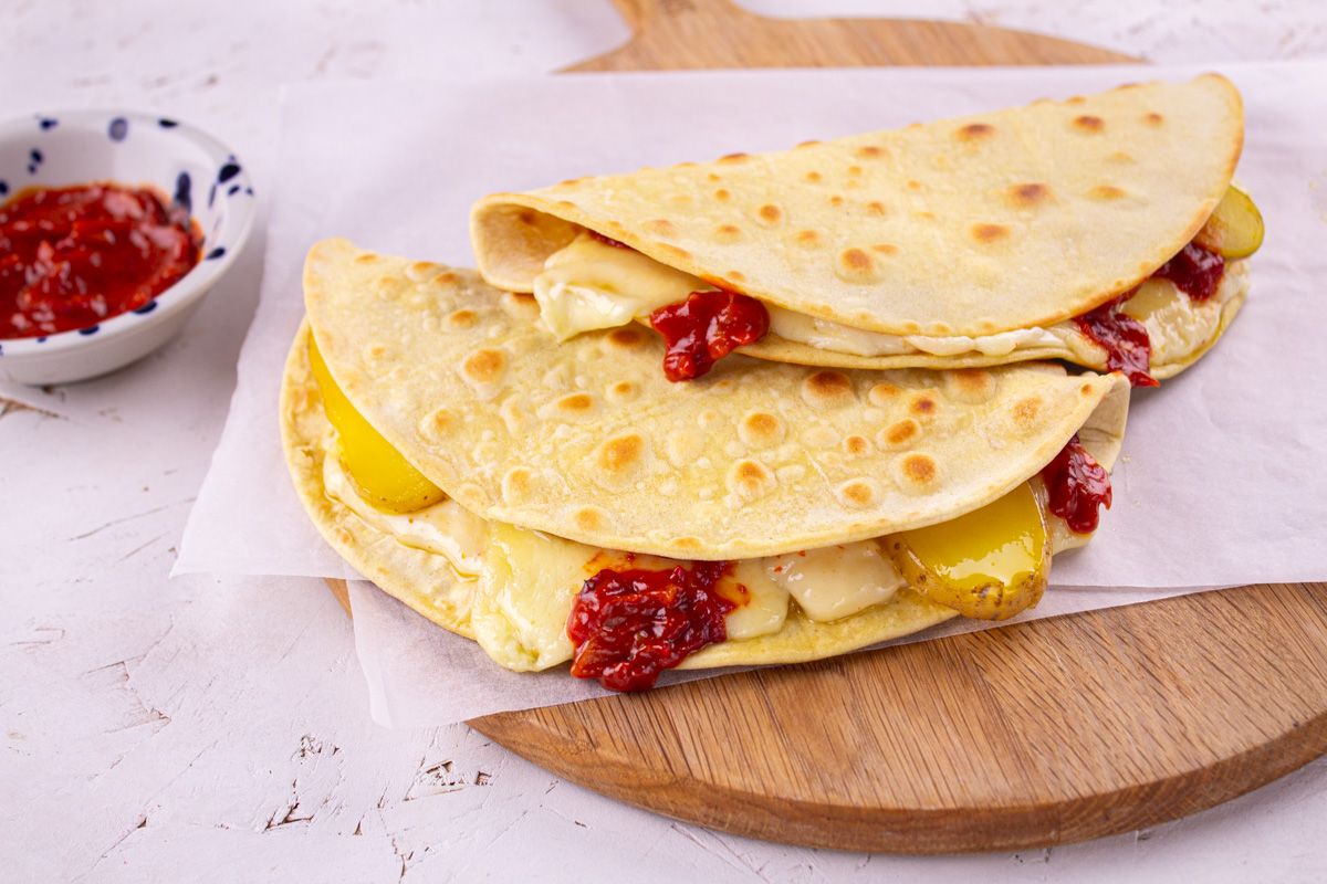 Taloa au Fromage de Brebis & Ketchup Piquillos - Recette - Les Commis