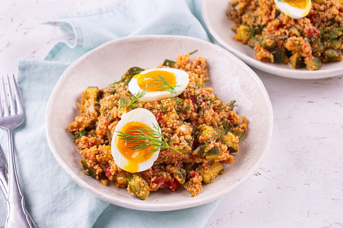 "Ratabouleh", Herbes Fraîches & Œuf Mollet - Recette - Les Commis