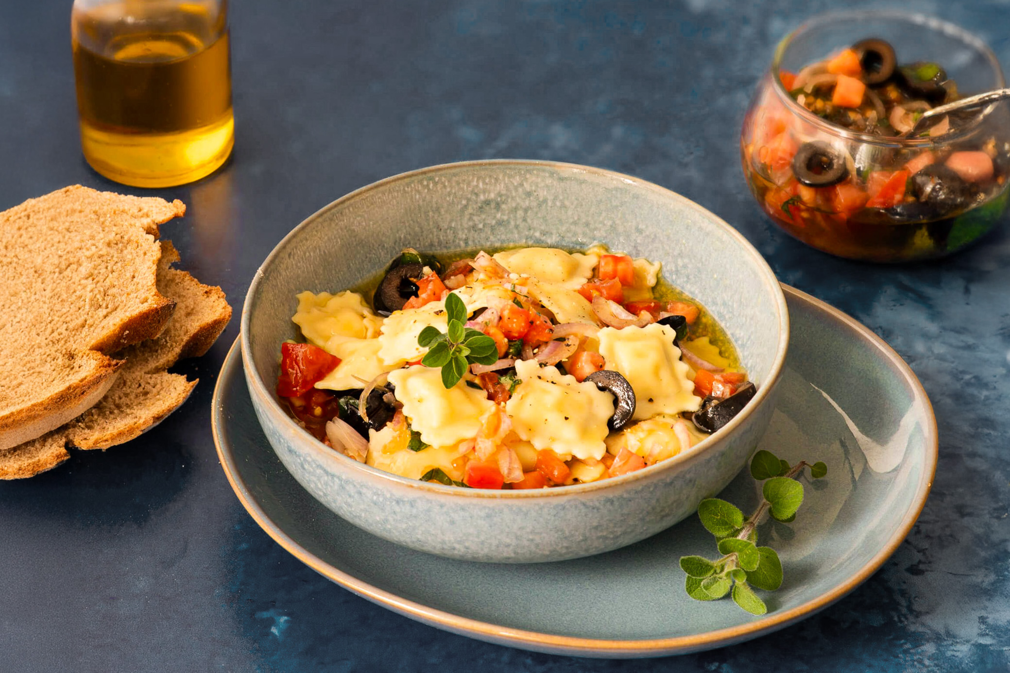 Raviolines au Chèvre Affiné & Sauce Vierge - Recette - Les Commis